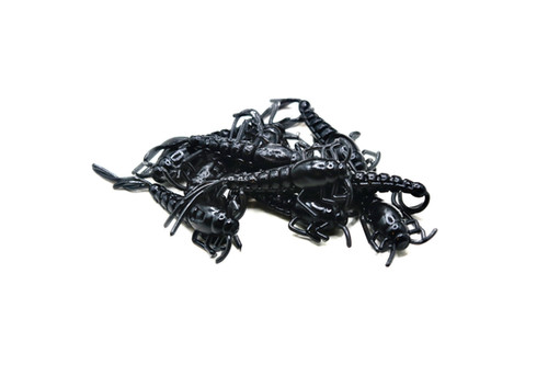 Jet Black Mayfly | Claybank Soft Plasti