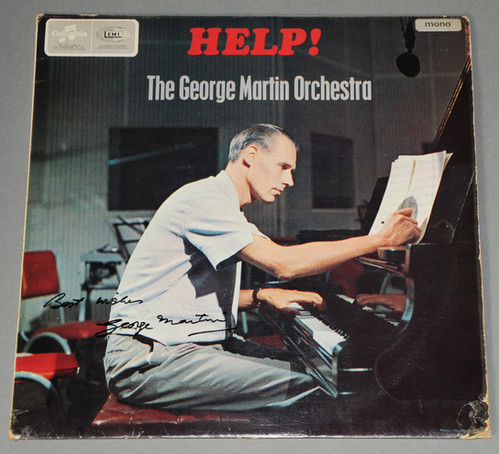 George Martin signed 12" record 'Help!' The George Martin Orchestra, UK ...