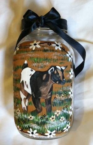 Custom Hand Painted Mason Jars | LorisArtRoom.com