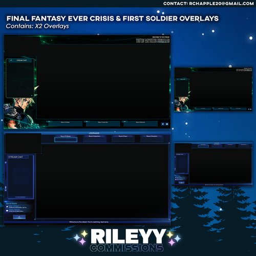 Final Fantasy Ever Crisis & First Soldier Overlays | Rileyy Commissions