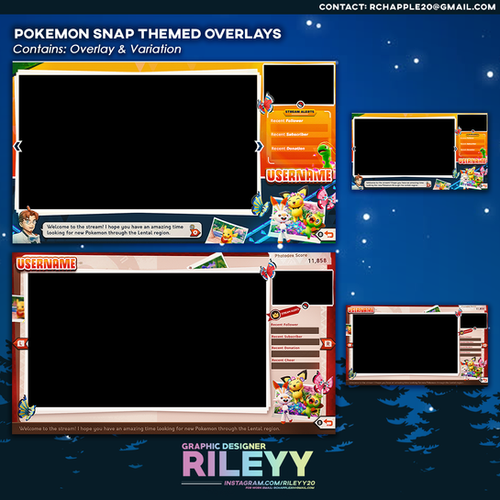 Pokemon Snap Themed Assets | Rileyy Commissions