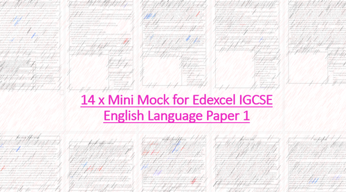 Edexcel English Language - 14 Mini Mock Papers. | wolseyacademy