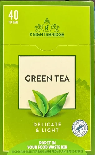 Green Tea Delicate & Light Knightsbridge 40 Bags | Decorliya