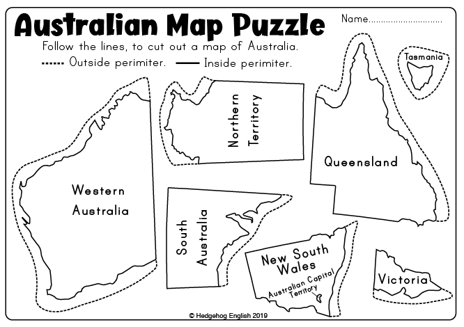 Australian Map Puzzle