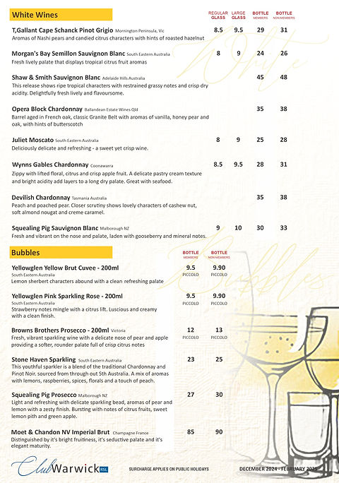 Dining and Bar | Club Warwick RSL | Warwick