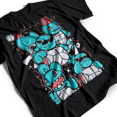 Samurai CR Camiseta: Pokémon - Equipo Squirtle | Mundo Pop!