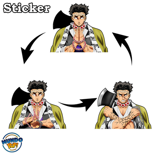 Sticker Lenticular: Demon Slayer - Gyomei Himejima | Mundo Pop!