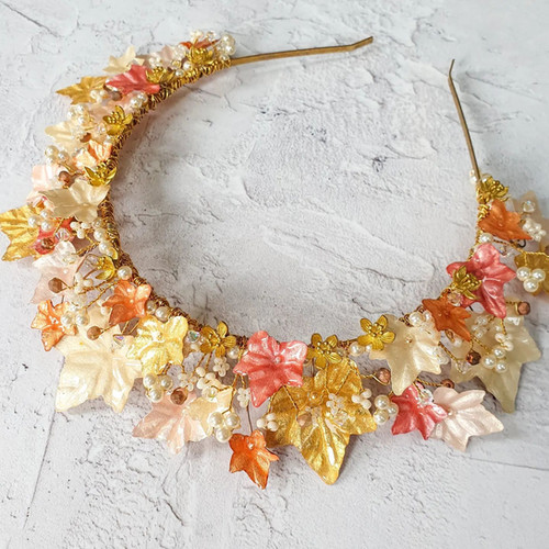 Golden Autumn Crown | The Lucky Sixpence