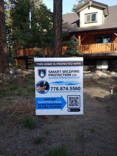Wildfire Yard Sign | Modern Wave Systems