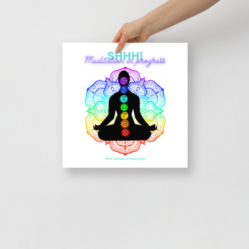 MEDITATION DO NOT DISTURB Poster | TanyaBeautyCoach.com