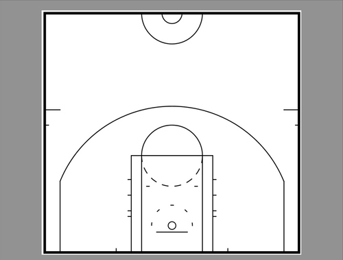 Half Court Diagram (NBA) | BS Hoops