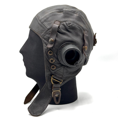 RAF TYPE C FLYING HELMET - EARLY PATTERN, EXTERNALLY WIRED | RAF MILITARIA