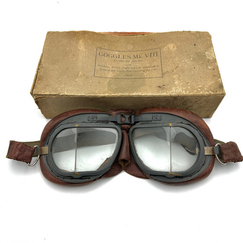 RAF MARK VIII FLYING GOGGLES, 22C/930. BOXED. | RAF MILITARIA