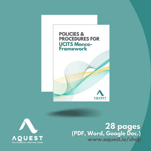 Policies and Procedures for UCITS management company - Framework ...