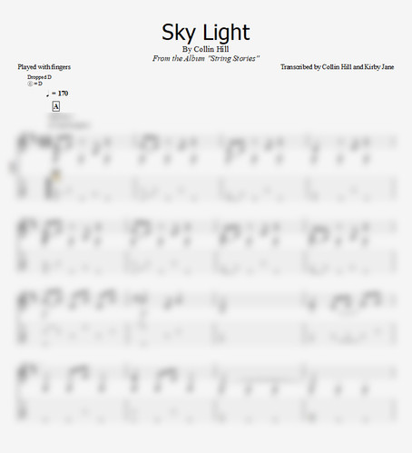 Sky Light - Tab | CollinHillGuitar