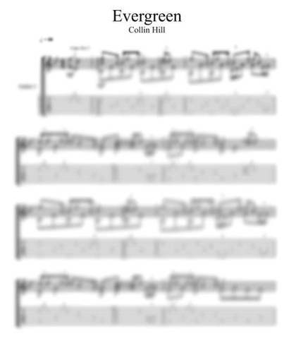 Evergreen - Tab | CollinHillGuitar