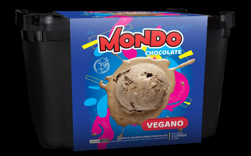 Sorvete Mondo Chocolate pote 2L | Mercadinho Vegano