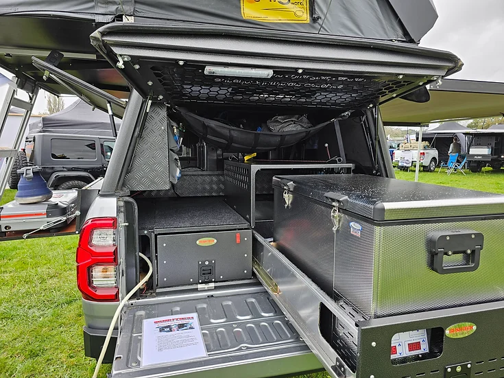 Bushtech Drawers with Powered Fridge Drawer and 55l Water Tank | 4x4 ...