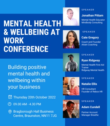 Mental Health & Wellbeing at Work Conference - BIPC Northants Blog