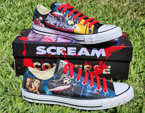 SCREAM CUSTOM CONVERSE SNEAKERS | Creepy Kicks