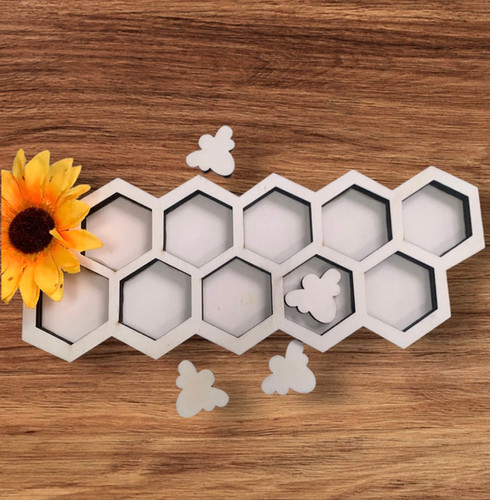 Honeycomb tens frame tray | Pop’s Creative Play