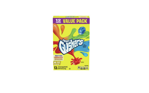 Gushers Fruit Flavored Snacks, Strawberry Splash and Tropical, 12 ct | GVO