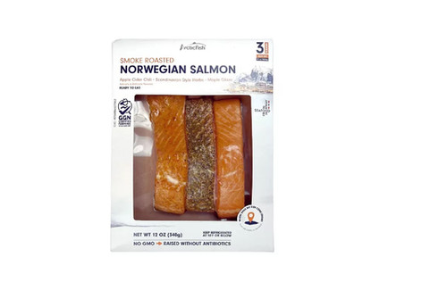 Arctic Fish Smoke Roasted Norwegian Salmon Trio (2 oz. packets, 3 pk ...