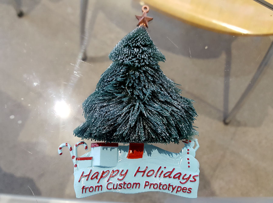 3D printed Christmas Tree Ornaments | Custom Prototypes