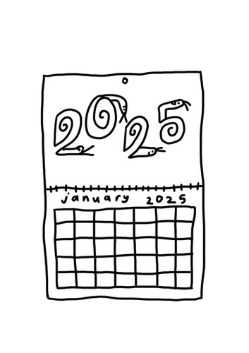 2025 calendar | sofgillustrations