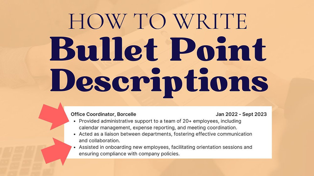 How to Craft Effective Bullet Points!