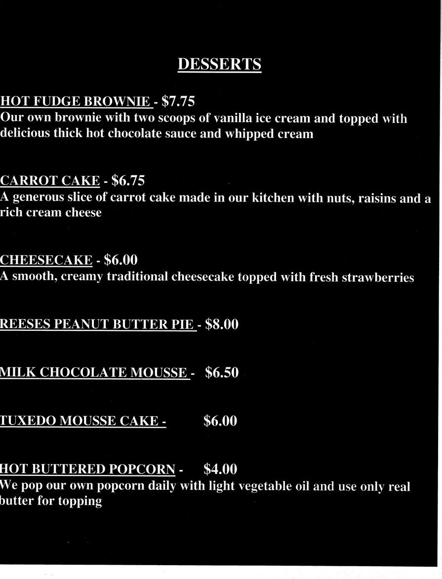 MENU | gilsoncafecinema