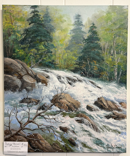 Rushing Stream - (20"x24") - Original Oil Painting | annmcfarren