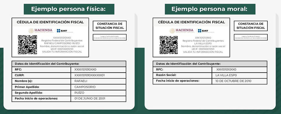 RFC and electronic signature | rentax.mx