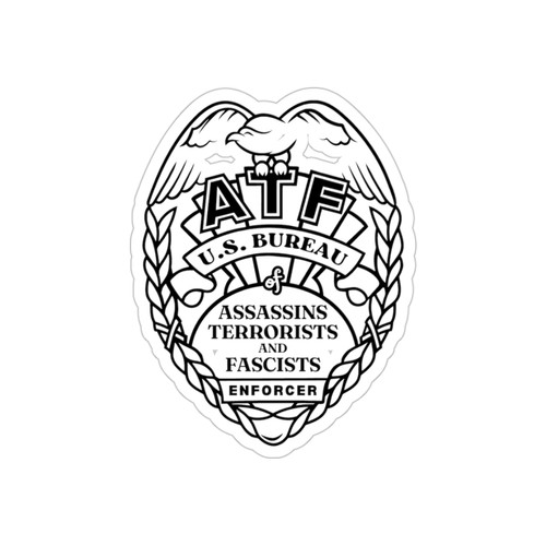 ATF! Transparent Outdoor Stickers, Die-Cut, 1pcs | TYMPPistolProject