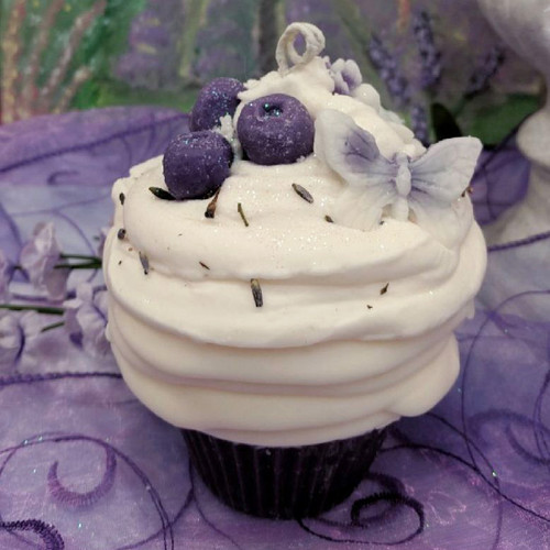 Lavender Huckleberry Soy Cupcake Candle | Cupcake Candle Company