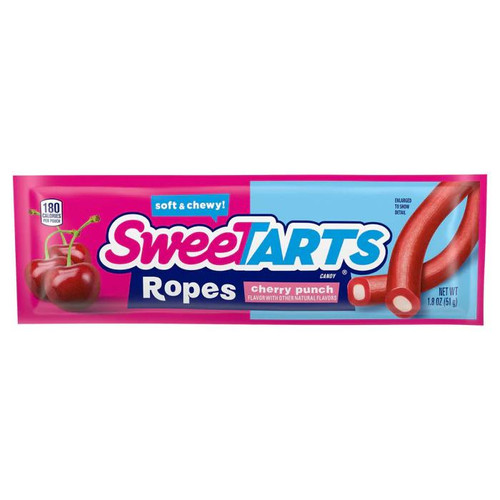 SweeTARTS Ropes, Candy, Cherry Punch, Soft and Chewy, 1.8 oz | PokeJohn