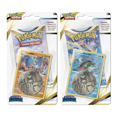 Pokemon Sword & Shield Silver Tempest Checklane Blister (set of 2 ...
