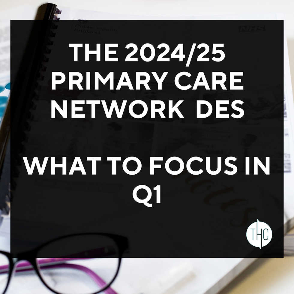 The PCN DES 24/25 for Primary Care Network Leaders | What to focus on in Q1