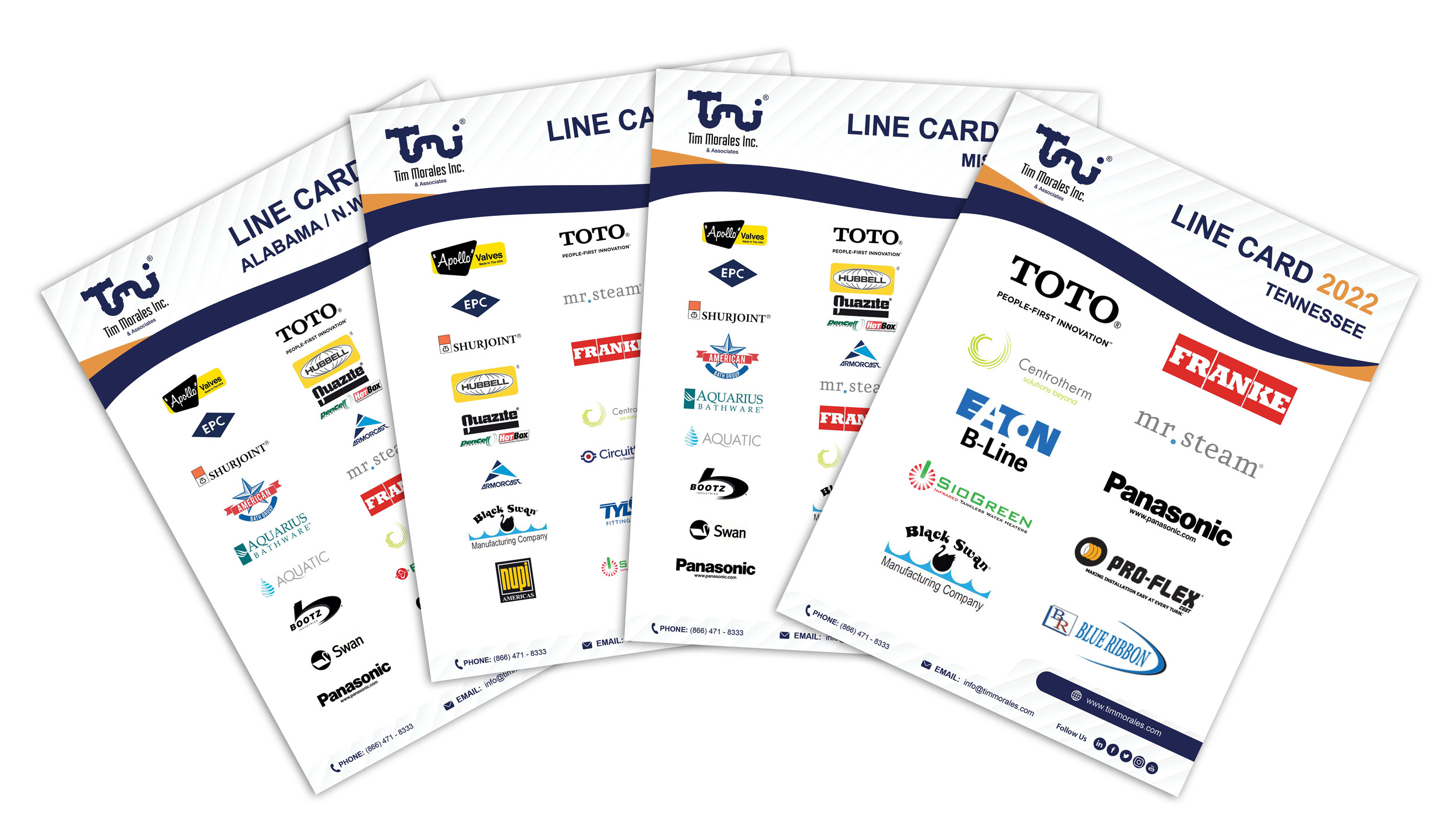 Line Cards | Tim Morales & Associates Inc.