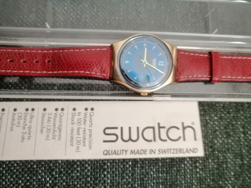Swatch Collection Crono Limited Red Gold Blue | W Magazine