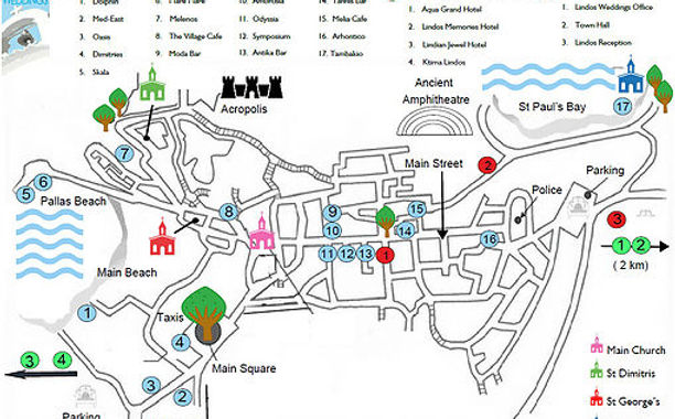 MAP OF LINDOS | mysite