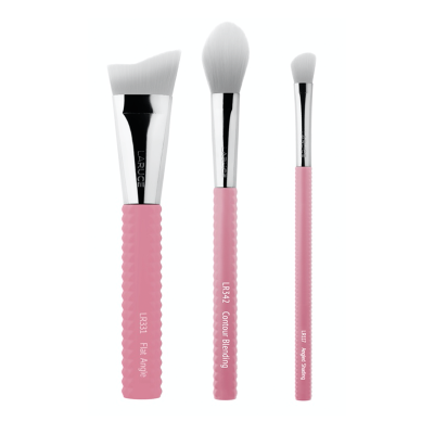 LARUCE BEAUTY 3-Piece Contour Brush Set with @ServicedbyE Limited Edition Pouch | City Chick ...