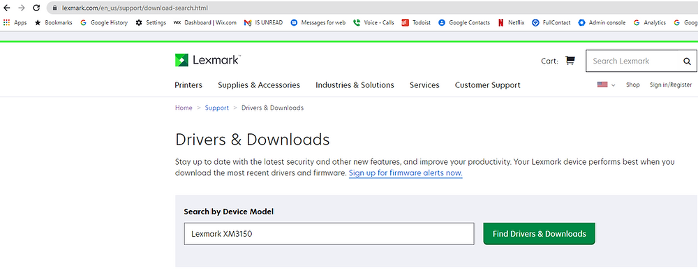 Lexmark XM3150 Printer Setup