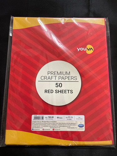 Navneet Youva Craft Paper Red | Bhumika Ventures