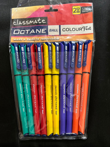 Classmate Octane Ball pen Blue Ink in Colour Body | Bhumika Ventures
