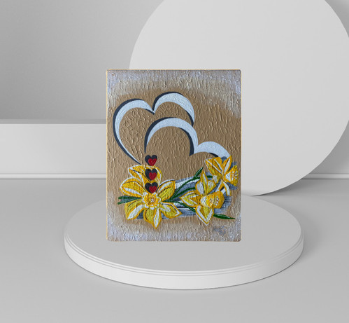 Dandelion Gold - Original Painting | Enchanted Periwinkle