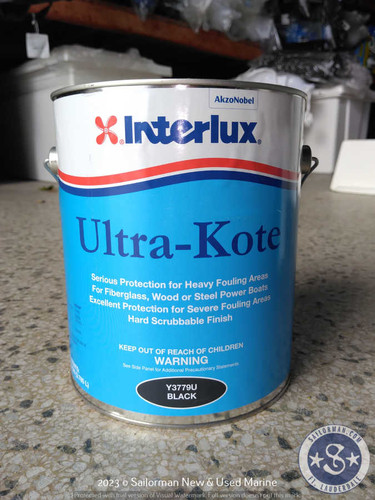Interlux Ultra Kote Antifouling Paint Y3779U Gallon Black | Sailorman