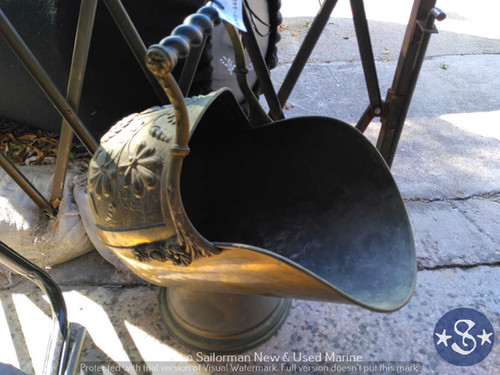 Antique Brass Firewood Bucket | Sailorman