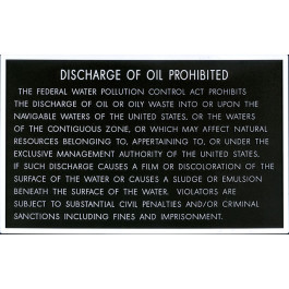 Bernard Marine Regulation Placard - Discharge of Garbage from Vessel ...