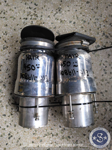 Stainless Steel Transom Exhaust With Check Valve For 4" ID Hose | Sailorman